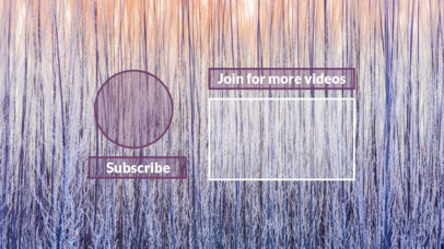 Placeit - Cool YouTube End Card Maker with a Blurry Colored Design