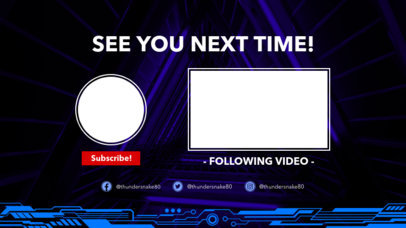 Placeit - Youtube End Screen with Abstract Frame Textures