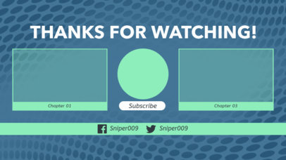 Placeit - YouTube End Card Template Featuring More Videos Panels