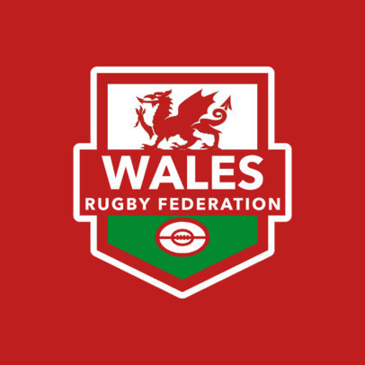 Placeit - Rugby Logo Design Template for a Cool Rugby Team