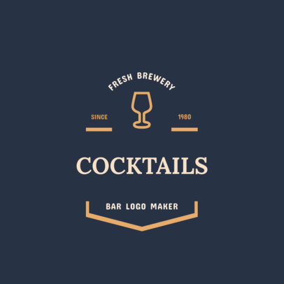 Placeit - Cocktail Bar Logo Maker