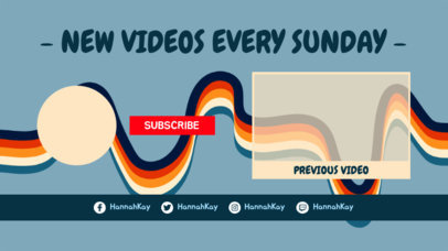 Placeit - YouTube End Card Maker with Heavenly Colors