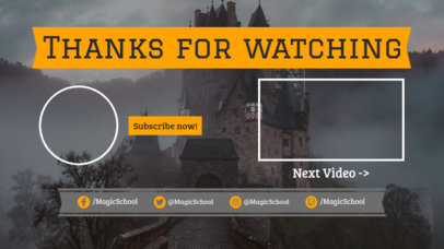 Placeit - Fantastic YouTube End Screen Design Template