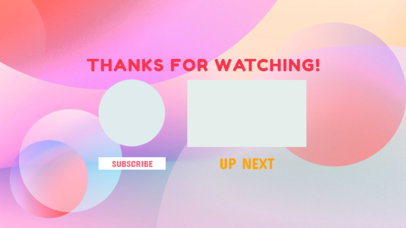 Placeit - YouTube End Card Maker with Heavenly Colors