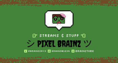 Placeit - Twitch Banner Maker with a Pixel Art Style