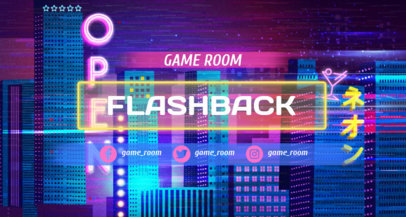 Placeit - Retrowave Aesthetic Twitch Banner Maker