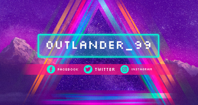 Placeit - Twitch Banner Template with Retro Neon Lights