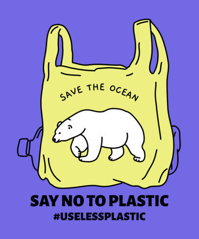 Placeit - Ocean Rescue T-Shirt Design Maker Featuring an Otter in a ...