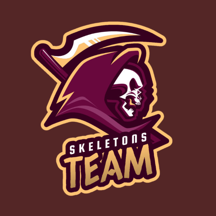 Placeit - Gaming Logo Generator with a Skeleton Illustration