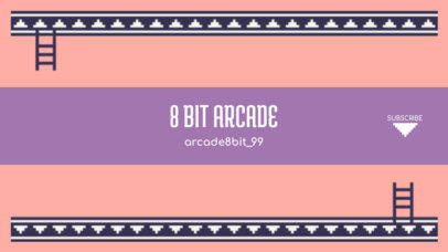 Placeit - Pixel Art YouTube Banner Template for Gaming YouTubers