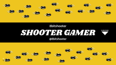 Placeit - Pixel Art YouTube Banner Template for Gaming YouTubers