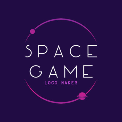Placeit - Space-Themed Gaming Logo Generator with an Astronaut Graphic