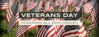 Placeit - Facebook Cover Maker with a Veterans Day Quote
