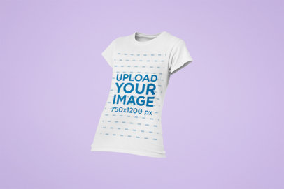 Placeit - Women's V-Neck Tee Invisible Model Mockup