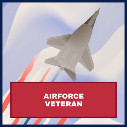 Placeit - Instagram Post Design Template to Honor War Veterans