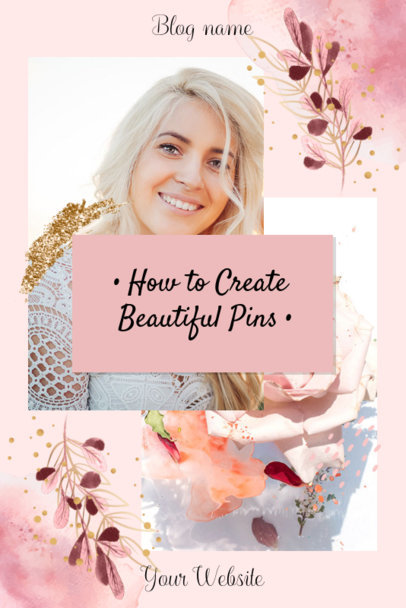 Placeit - Pinterest Pin Maker with a Sporty-Yoga Theme