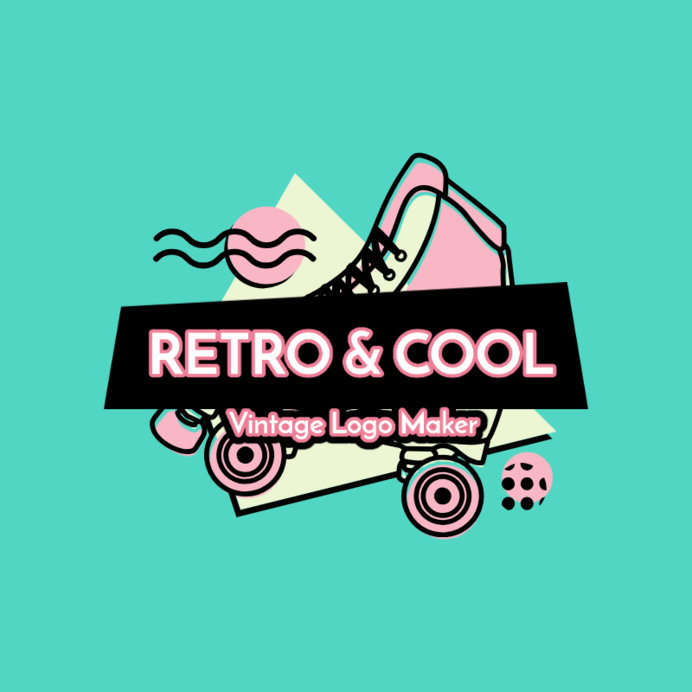 Placeit - Vintage Logo Maker with a Colorful Retro Style