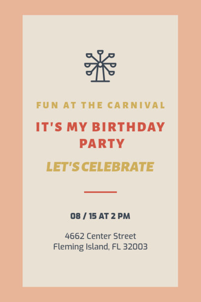Placeit - Birthday Party Invitation Maker with a Minimalist Design