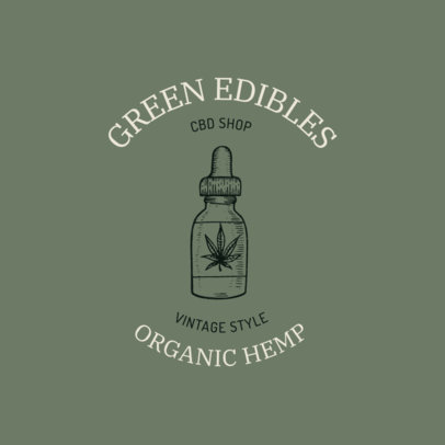 Placeit - Logo Creator for a Hemp-Extract Supplement with a Sleeping ...