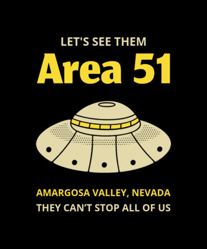 Placeit - Area 51 T-Shirt Design Template