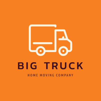 Placeit - Moving Company Logo Maker with a Horned Trailer Truck ...