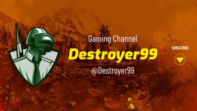 Placeit - YouTube Banner Template Featuring a Spider Clipart in ...