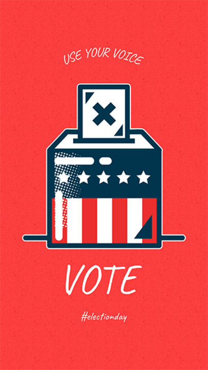 Placeit - Political Instagram Story Template with an Invitation to Vote