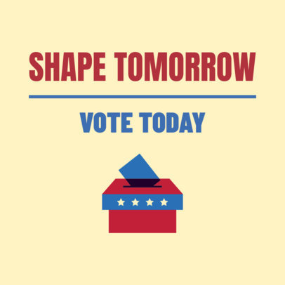 Placeit - Political Instagram Post Maker for a Voting Campaign
