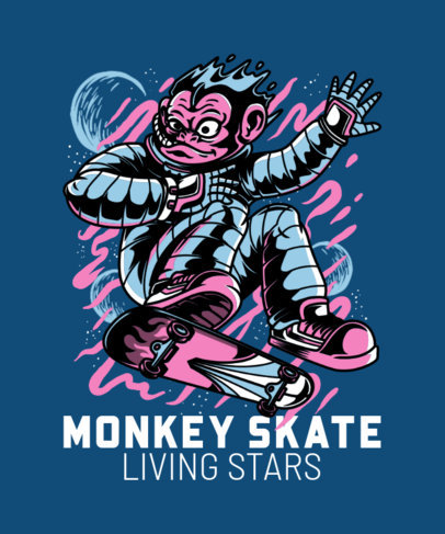 Placeit - T-Shirt Design Template Featuring an Alien Surfing on a Pizza ...