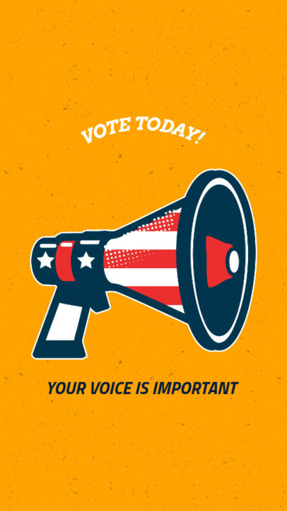 Placeit - Political Instagram Story Design Template Inviting People to Vote