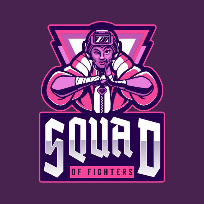 Placeit - Apex Legends Allusive Logo Template Featuring a Female Character