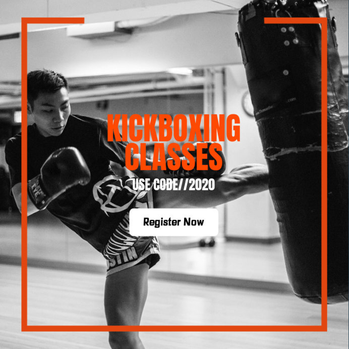 Placeit - Sports Banner Maker for Kickboxing Classes