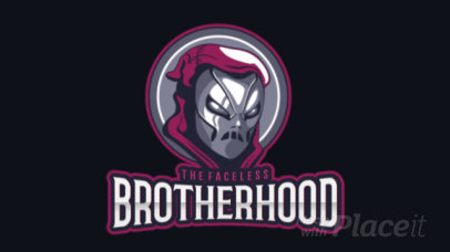 Placeit - Animated Gaming Logo Maker Featuring an Evil Looking Character