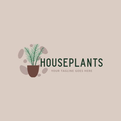 Placeit - Logo Template for an Indoor Plants Store