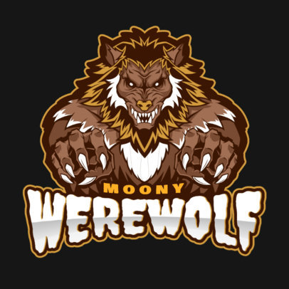 Placeit - Gaming Logo Creator with a Brutal Werewolf