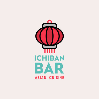 Placeit - Asian Restaurant Logo Generator Featuring a Chinese Fan Clipart