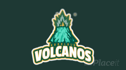 Placeit - Game Team Logo Maker with an Exploding Volcano Graphic