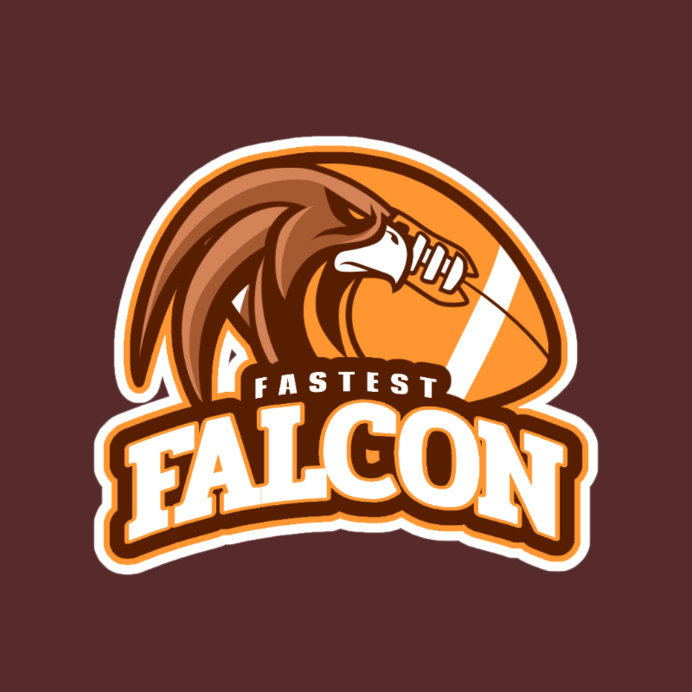 Placeit - Football Team Logo Maker with a Falcon Graphic