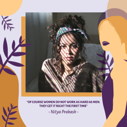 Placeit - Women's Day Instagram Post Generator Celebrating Equality