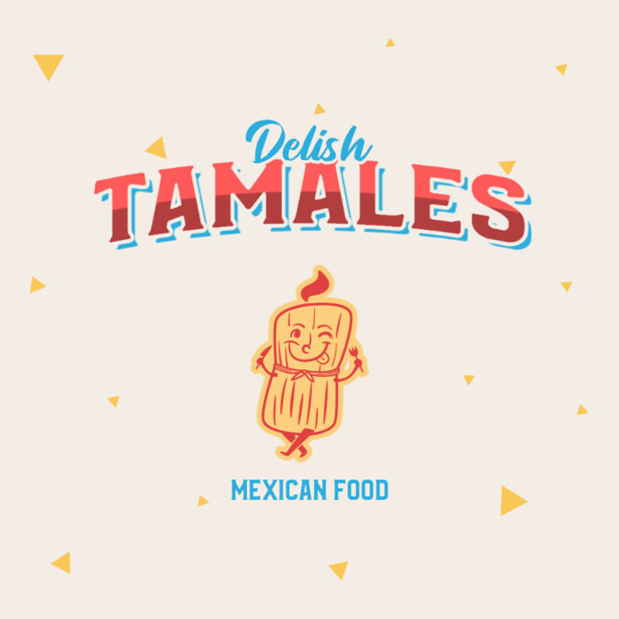 Placeit - Mexican Food Restaurant Logo Maker with a Tamale Character
