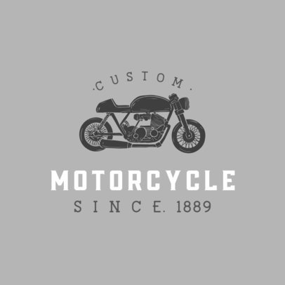 Placeit - Biker Club Logo Maker Featuring a Vintage Style