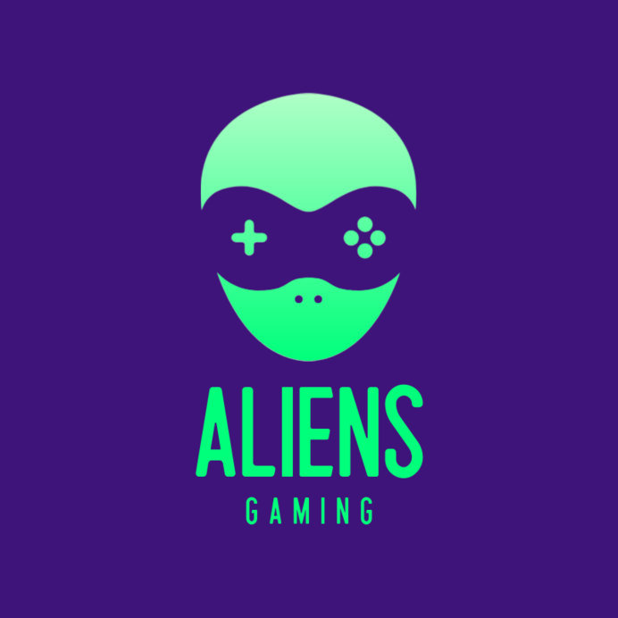 Placeit - Logo Maker with a Simple Icon of an Alien Gamer