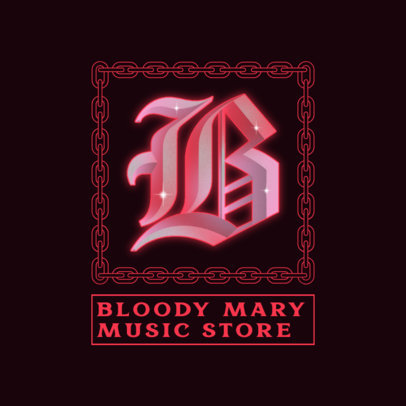 Placeit - Music Logo Maker Featuring Gothic Typography