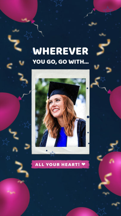 Placeit - Graduation Day Instagram Story Template with Celebrating ...