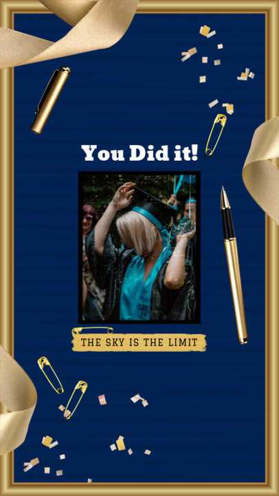 Placeit - Graduation Day Instagram Story Template with Celebrating ...