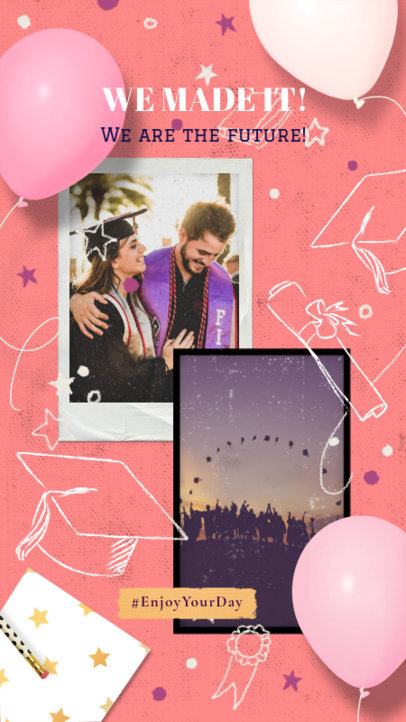Placeit - Instagram Story Design Creator for a Graduation-Themed Post