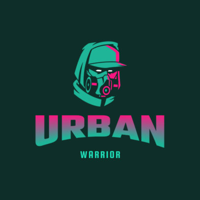 Placeit - Illustrated Logo Template for Gamers Featuring a Fox With a ...