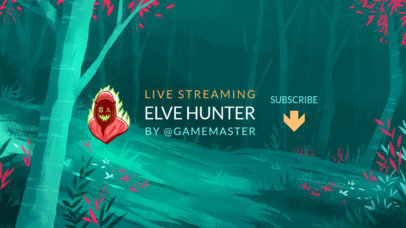 Placeit - YouTube Banner Generator with a Customizable Gaming Landscape