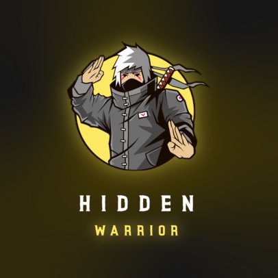 Placeit - Japanese Fighting Game Logo Maker