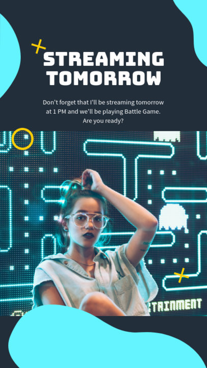 Placeit - Instagram Story Creator with a Futuristic Design for a Gaming Ad